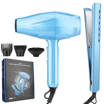 2 in 1 Hair Dryer and Hair Straightener Set Professional High Power ...